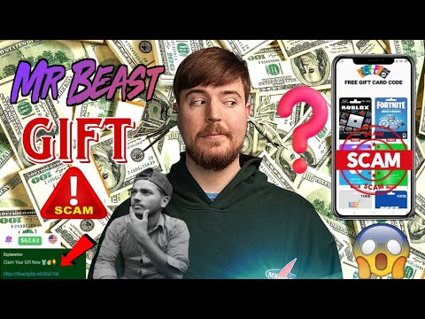 Mr Beast Gifts Cards Scam || mr beast giveaway scam explained 😱 - YouTube