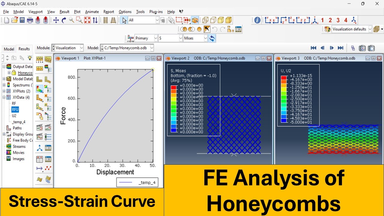 FE Analysis of Honeycomb Structures - YouTube