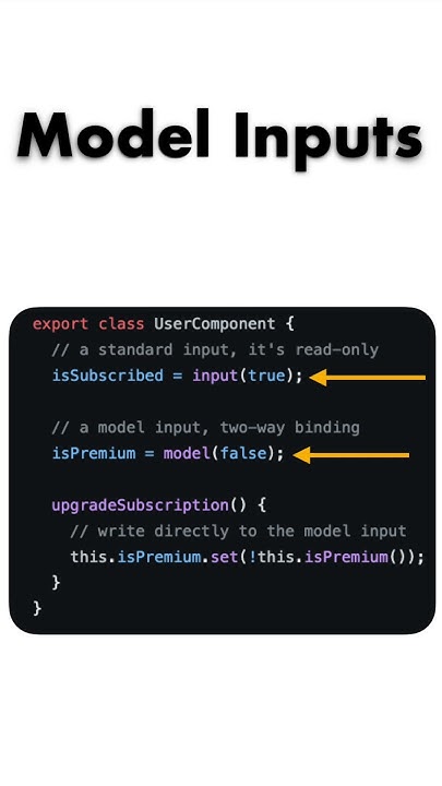 Angular 18 New Features: Model Inputs #angular #angular18 #javascript #programming #webdev # ...