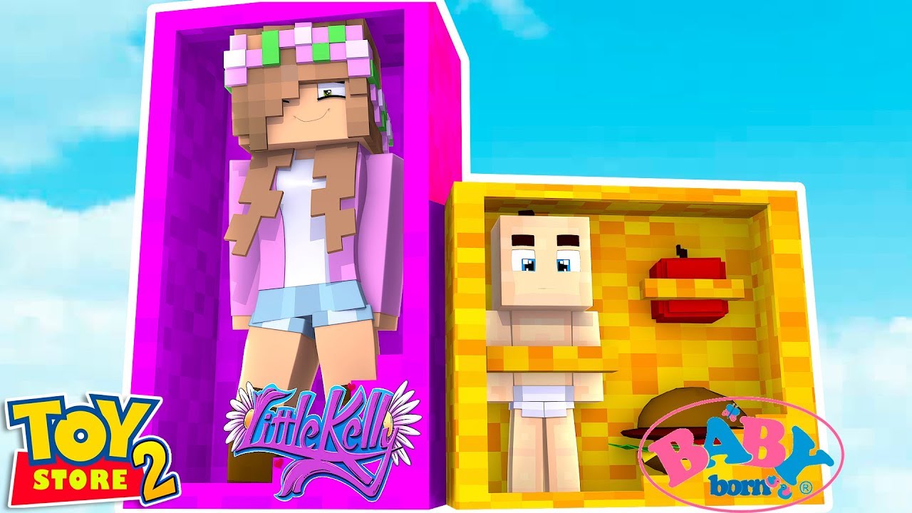 LITTLE KELLY GETS A NEW BABY BORN! | Minecraft Little Kelly - YouTube