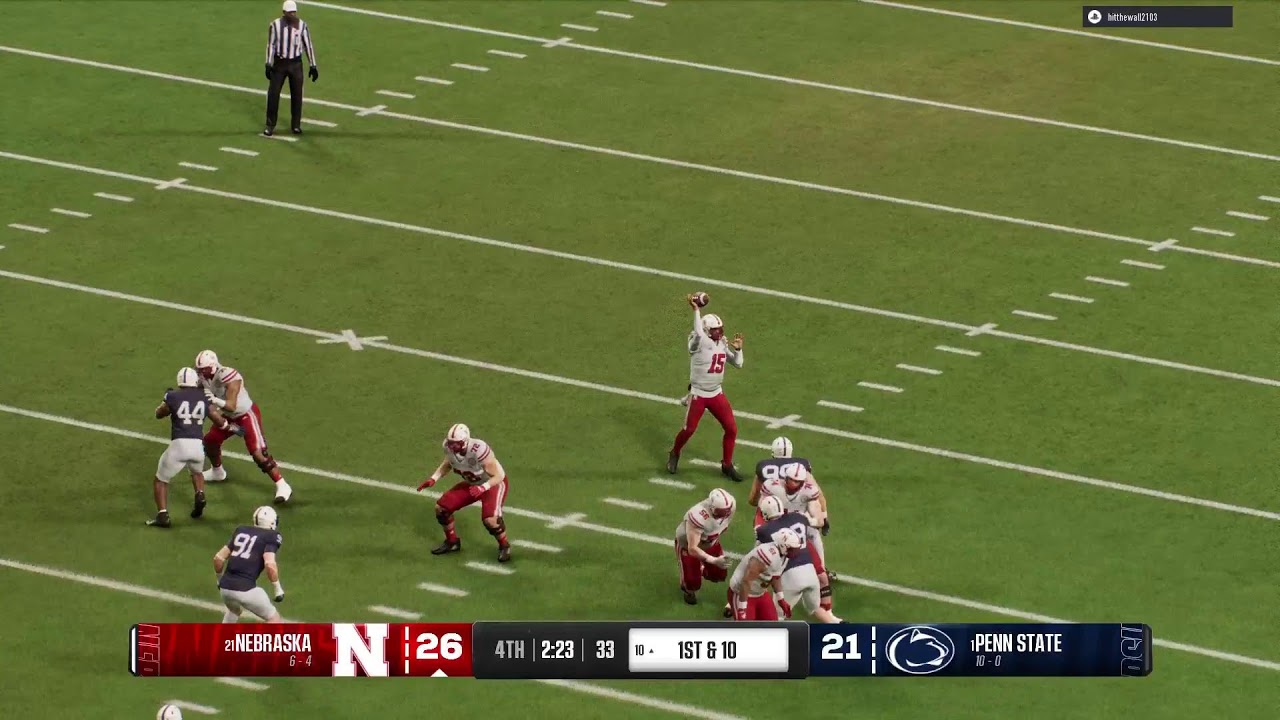 NCAA Combined League Game Week 12: Penn State vs Nebraska - YouTube