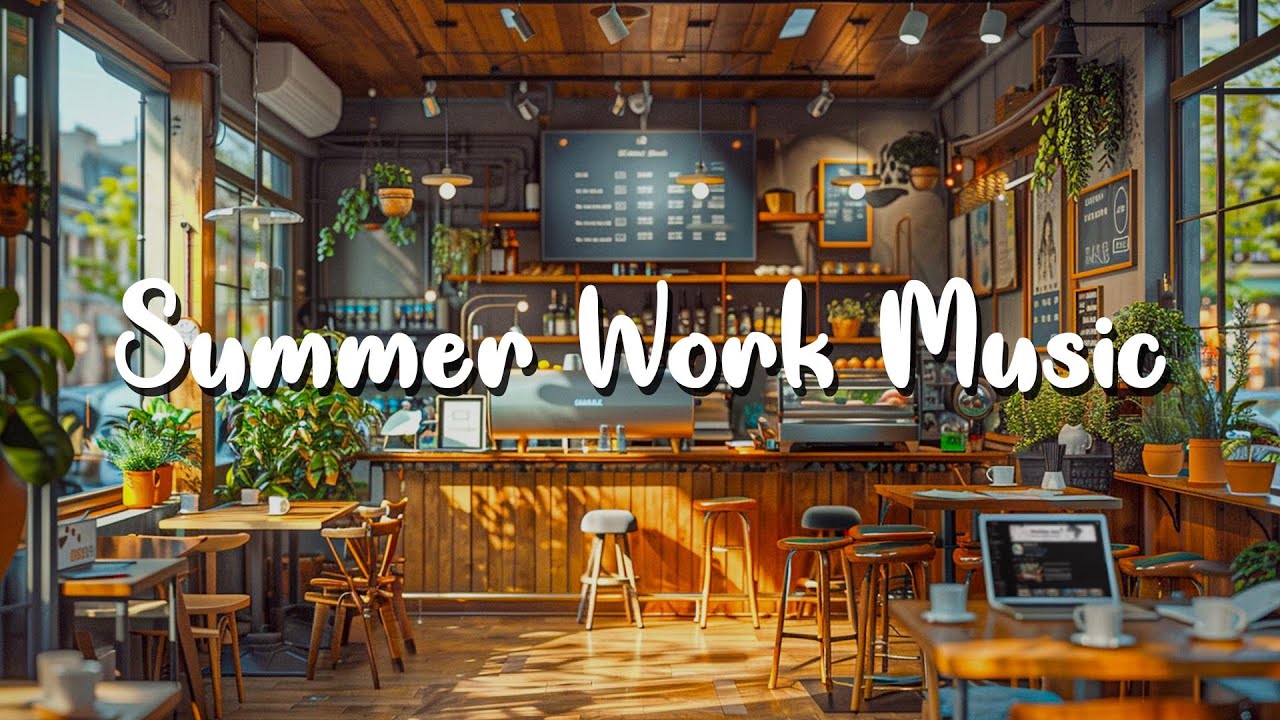 Summer Work Music - Morning with Cheerful Saxophone Music and Sweet Cup ...