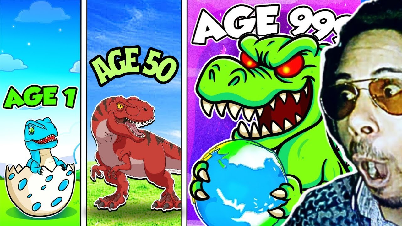 Upgrading NOOB DINOSAUR into HACKER T-REX in Dinosaur Evolution Roblox😱 ...