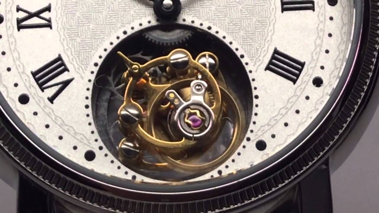 Close up Swiss Design Flying Tourbillon - YouTube