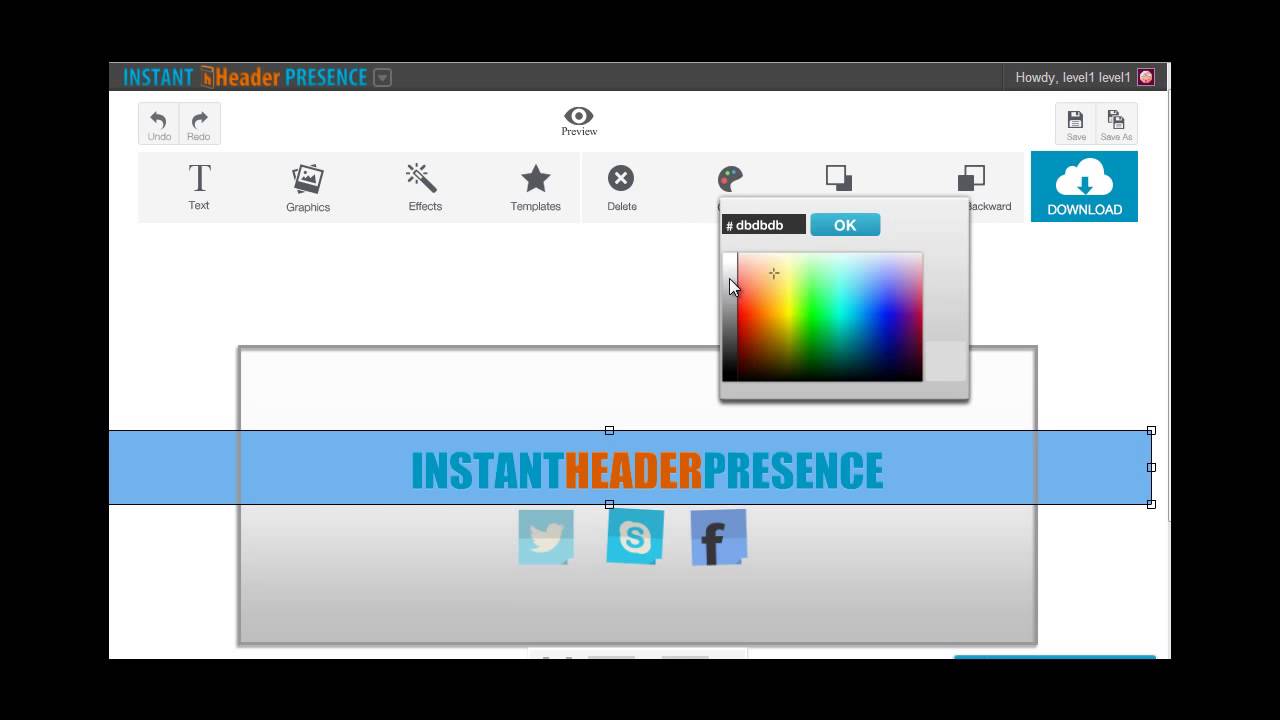 Instant Header Presence - Header Creator - Tutorial - YouTube
