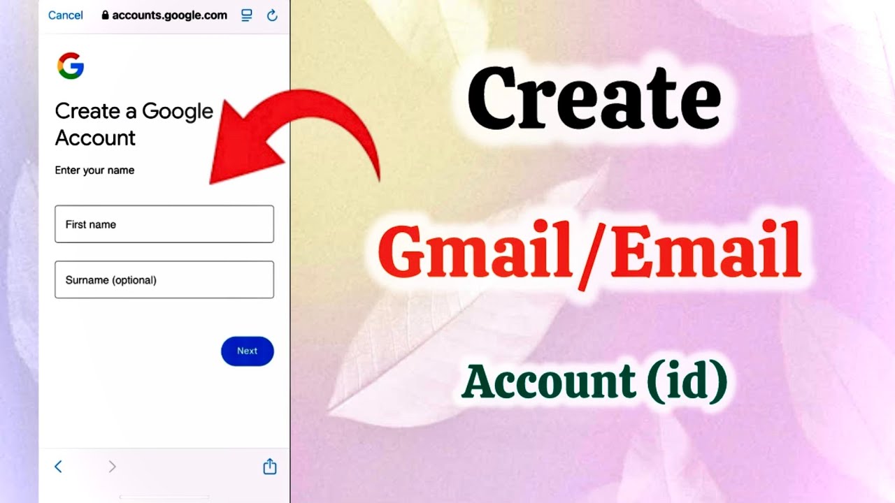 How to Create Gmail Account 2024 || Create Email id | Make Google ...