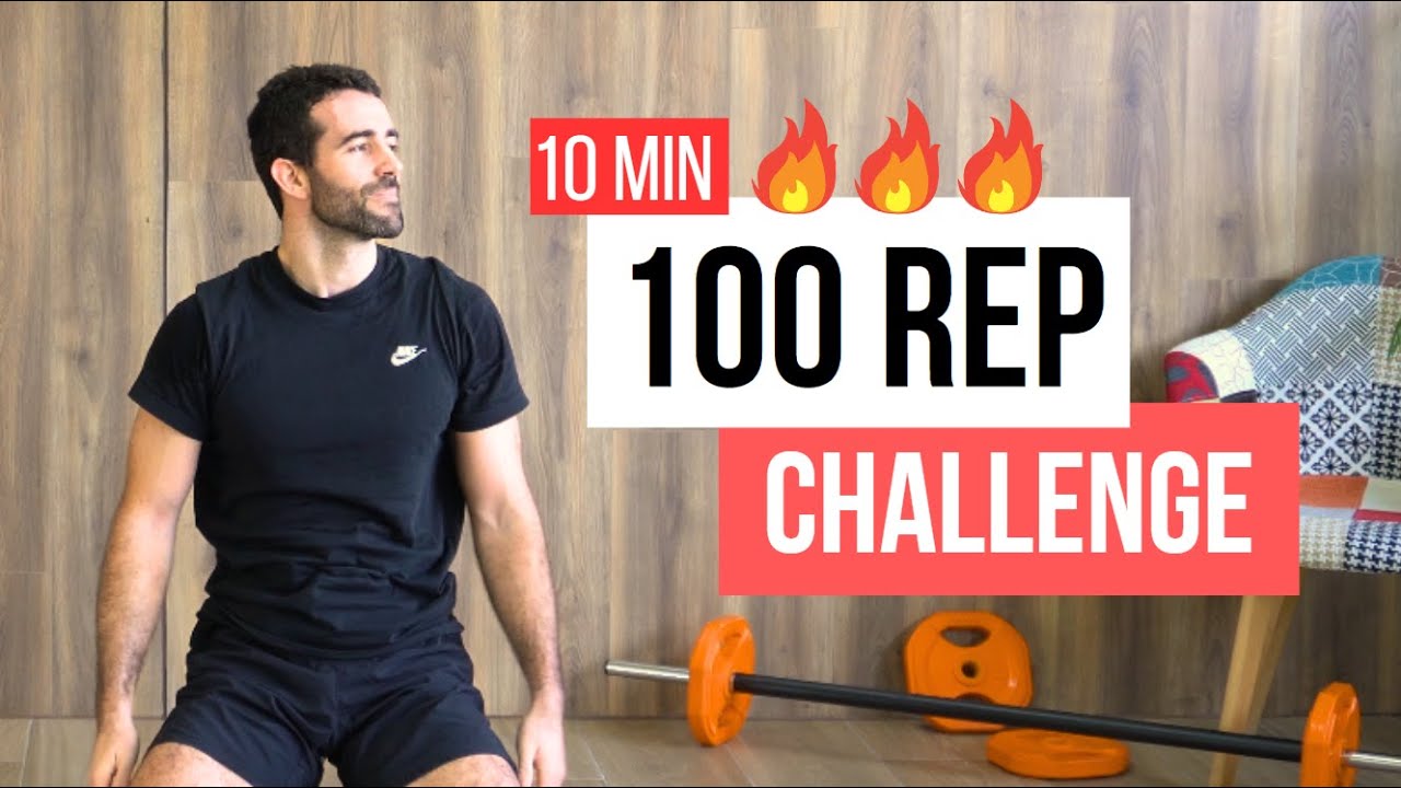 100 REP/ PUSH UP, JUMP SQUAT & SIT UP CHALLENGE!! / HOMEWORKOUT/ NO ...