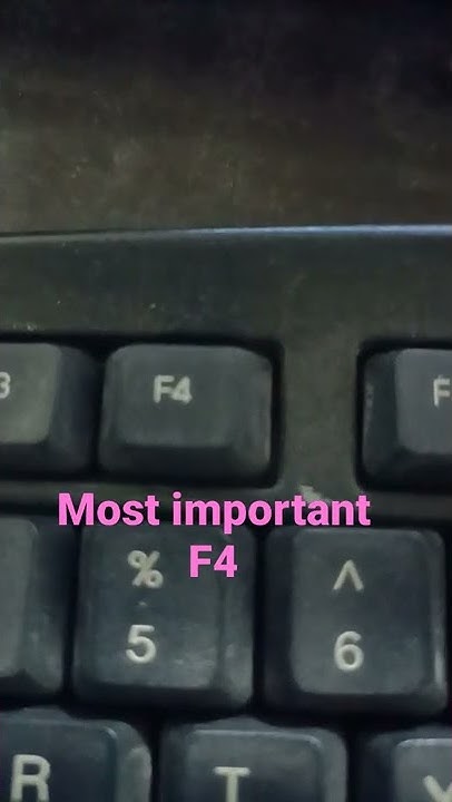 use of F4 function key #smmccgonda - YouTube