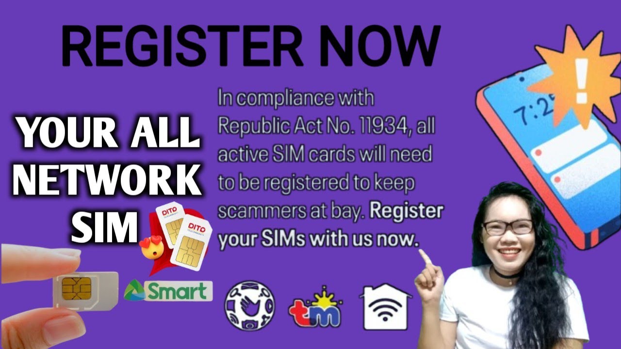 PAANO MAG REGISTER NG SIM ALL NETWORK - YouTube
