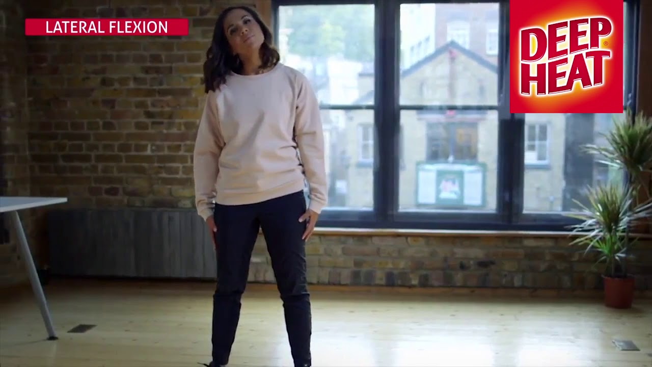 Lateral flexion (side to side) stretch for back pain relief | Deep Heat ...