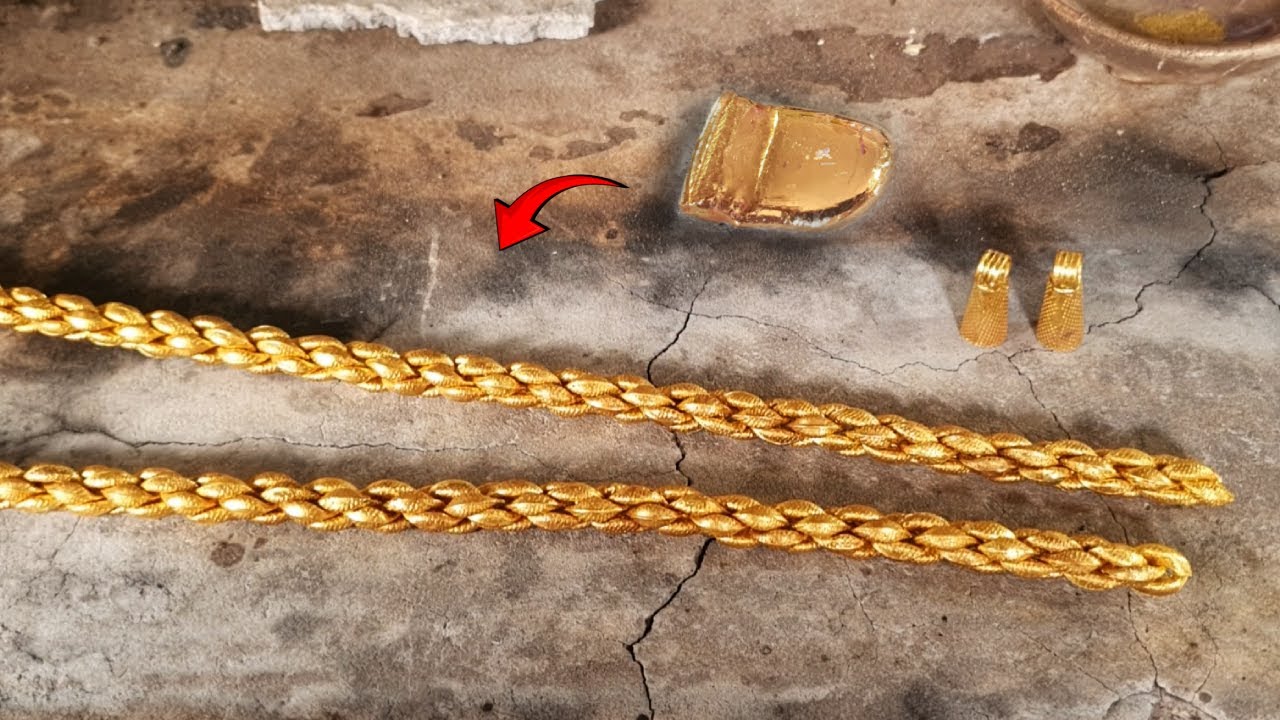 How 24K Gold Chain is Made | Gold Chain Necklace Making - YouTube
