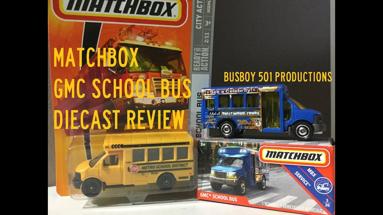 Matchbox GMC School Bus Diecast Review - YouTube