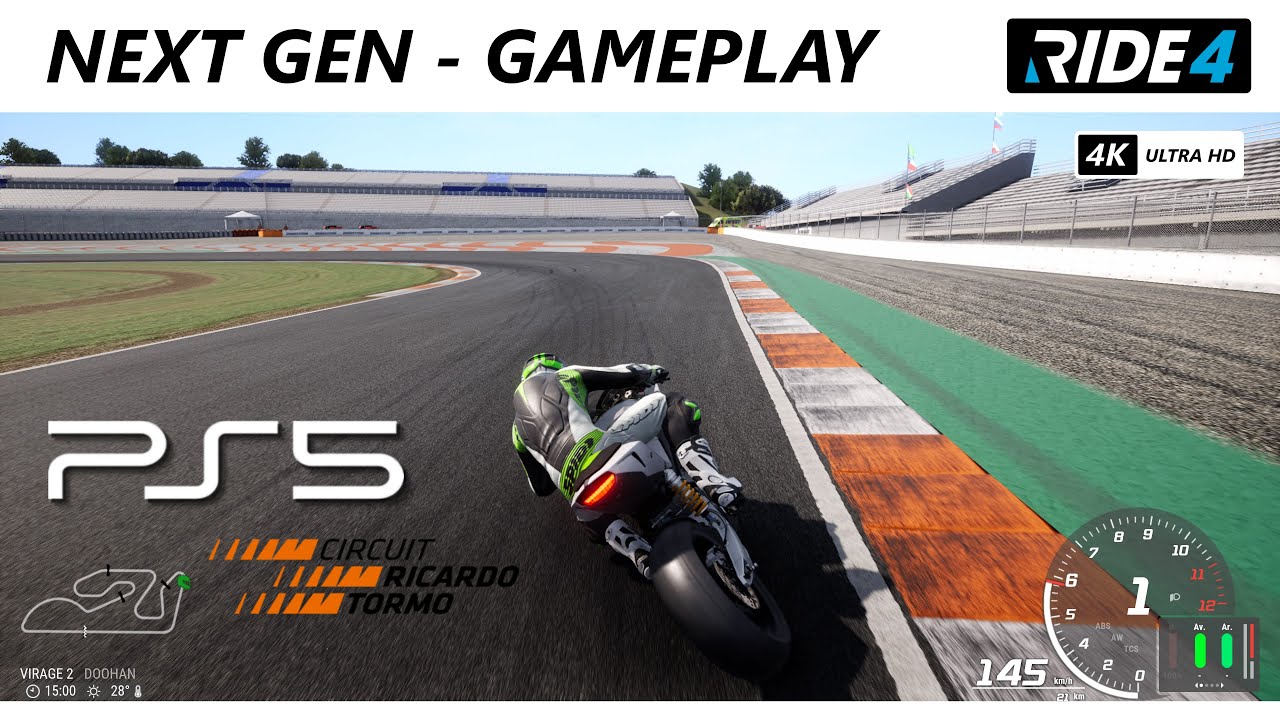 Ride 4 - Gameplay [ PS5 - 4K ] Moto E - Energica EGA 2020 on Valencia ...