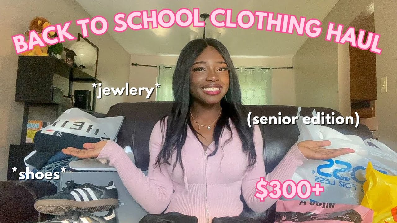 BACK TO SCHOOL CLOTHING HAUL + TRY ON | shein, ross, mall, adidas ...