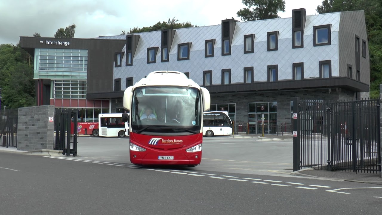 BORDERS BUSES GALASHIELS AUG 2017 - YouTube