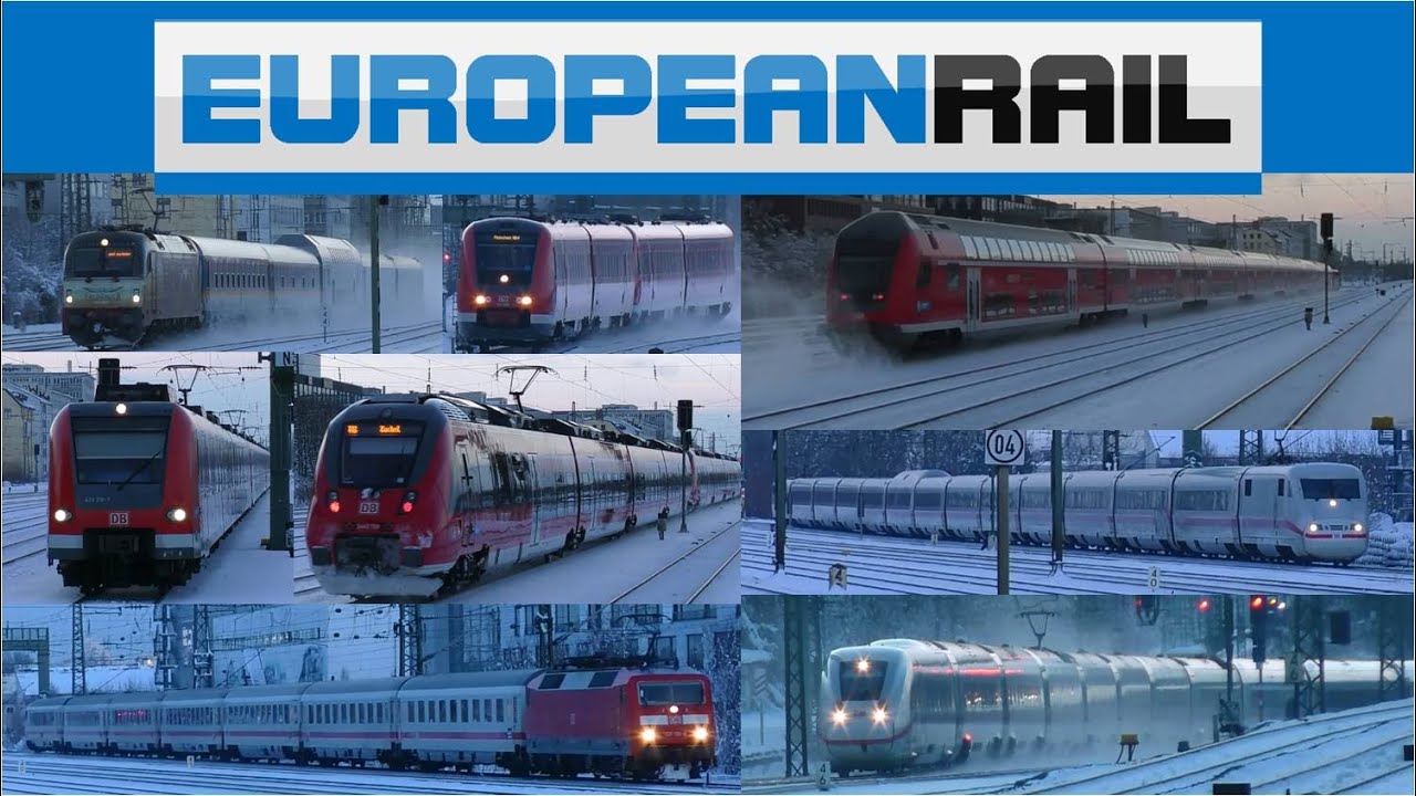 Deutsche Bahn, SBB & Arriva Alex Trains at Laim Station, Munich - YouTube