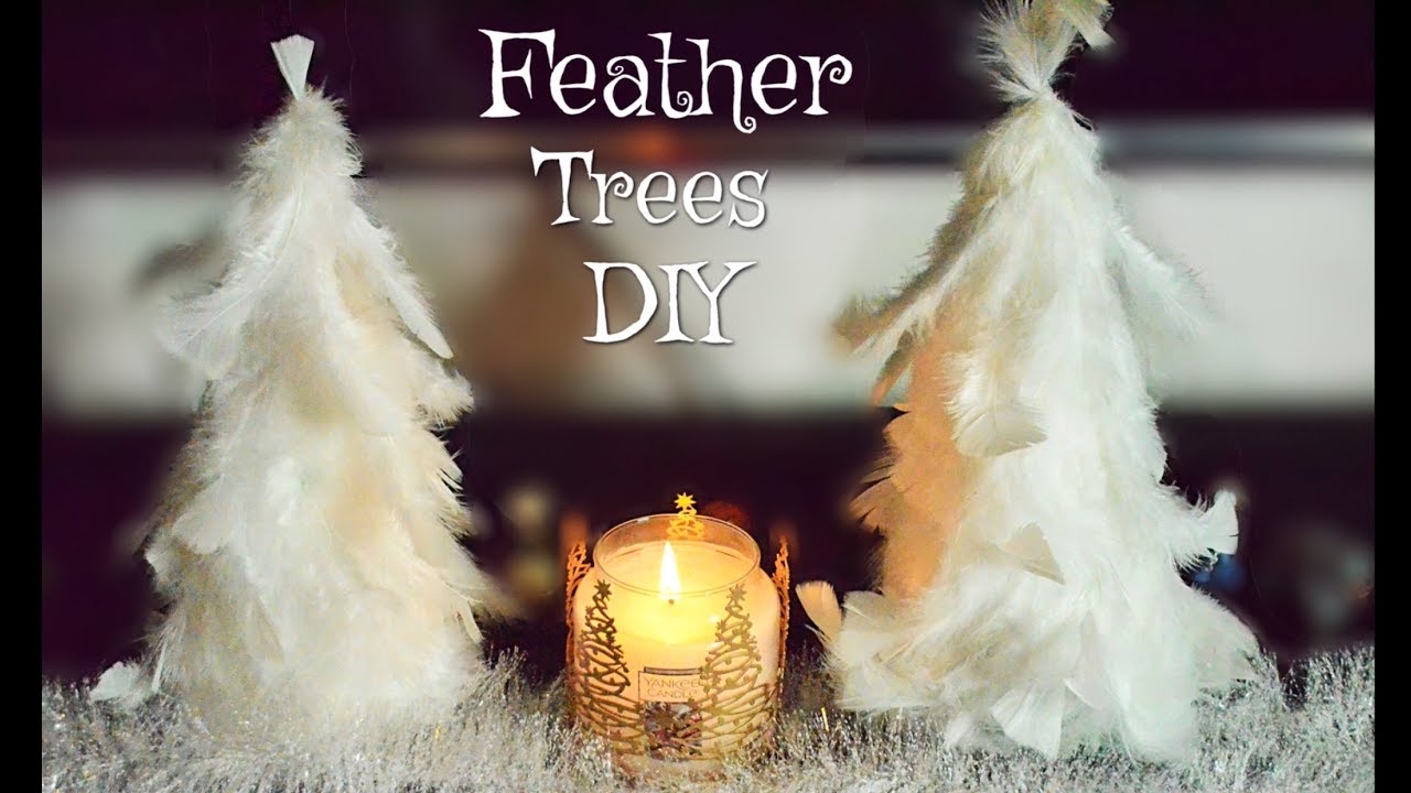 DIY how to make your own Feather Christmas tree - YouTube