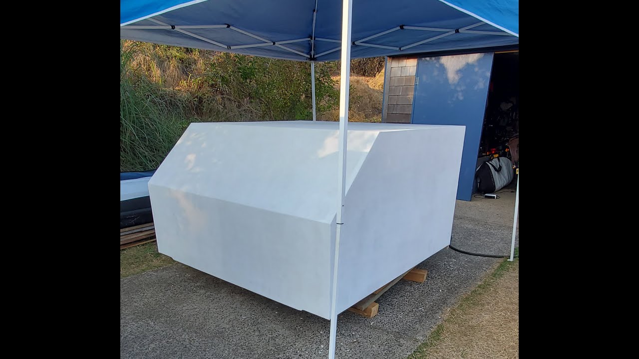 DIY lightweight camper / canopy part 3 Paint and canvas (poor man's ...