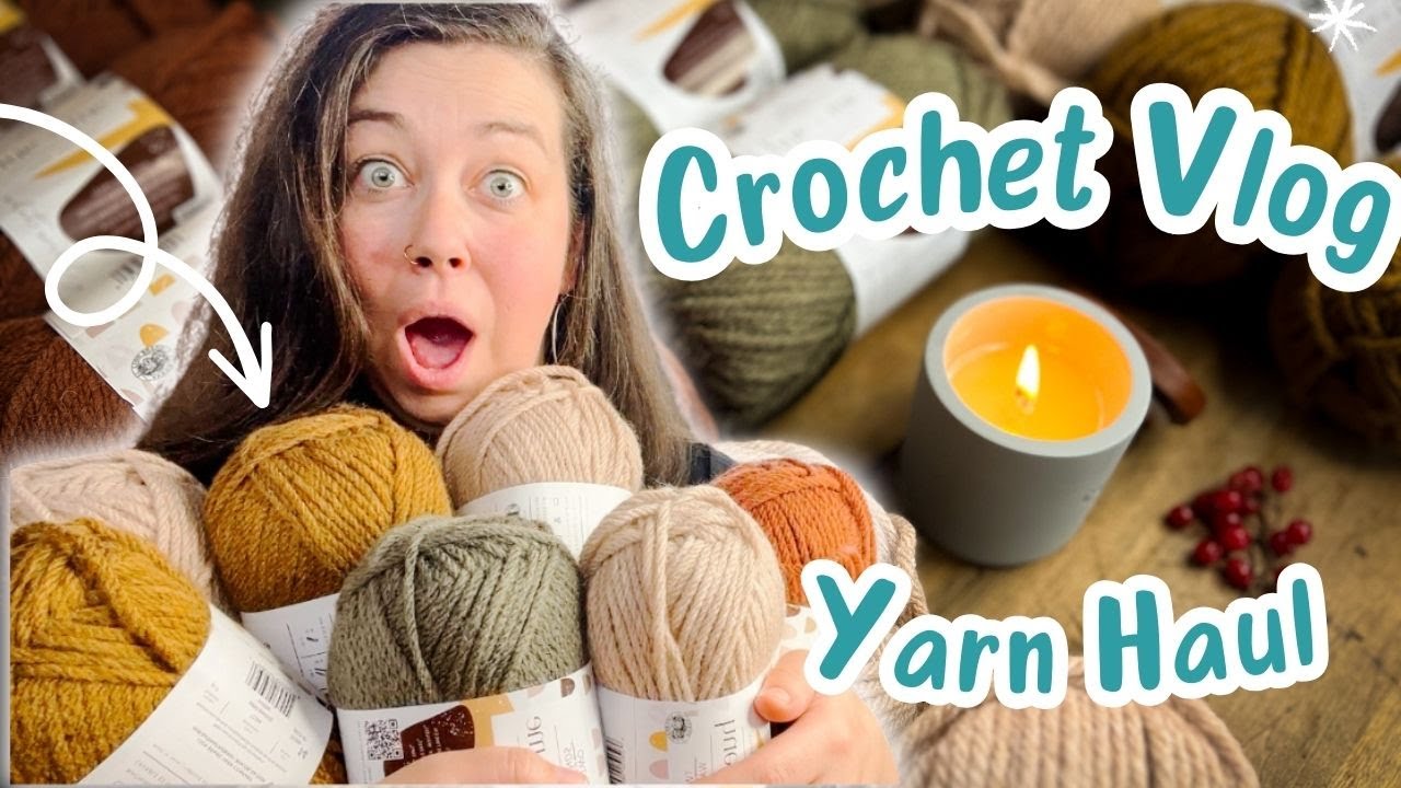 Crochet Vlog: Yarn Haul + What's on my hook + Off grid living - YouTube