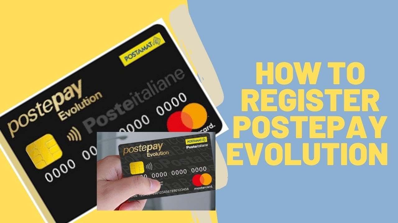 How to Register Postepay Evolution after activation - YouTube