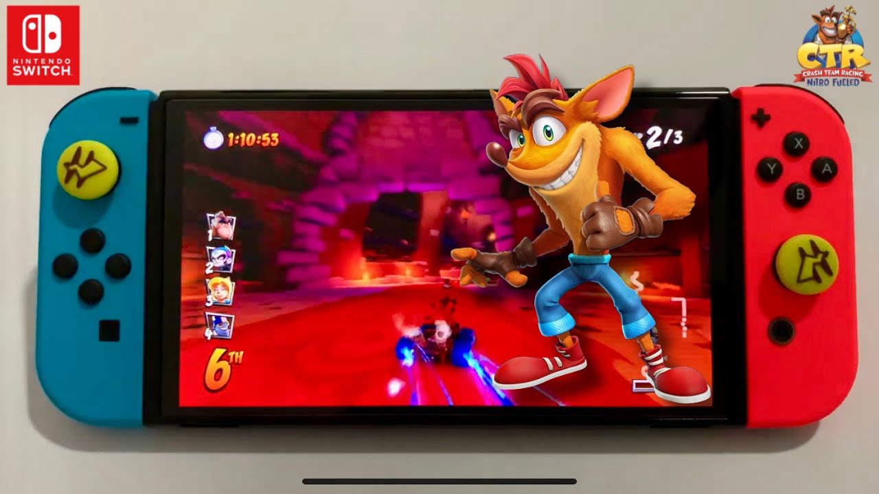 Crash Team Racing Nitro Fueled Gameplay On Nintendo Switch Oled - YouTube