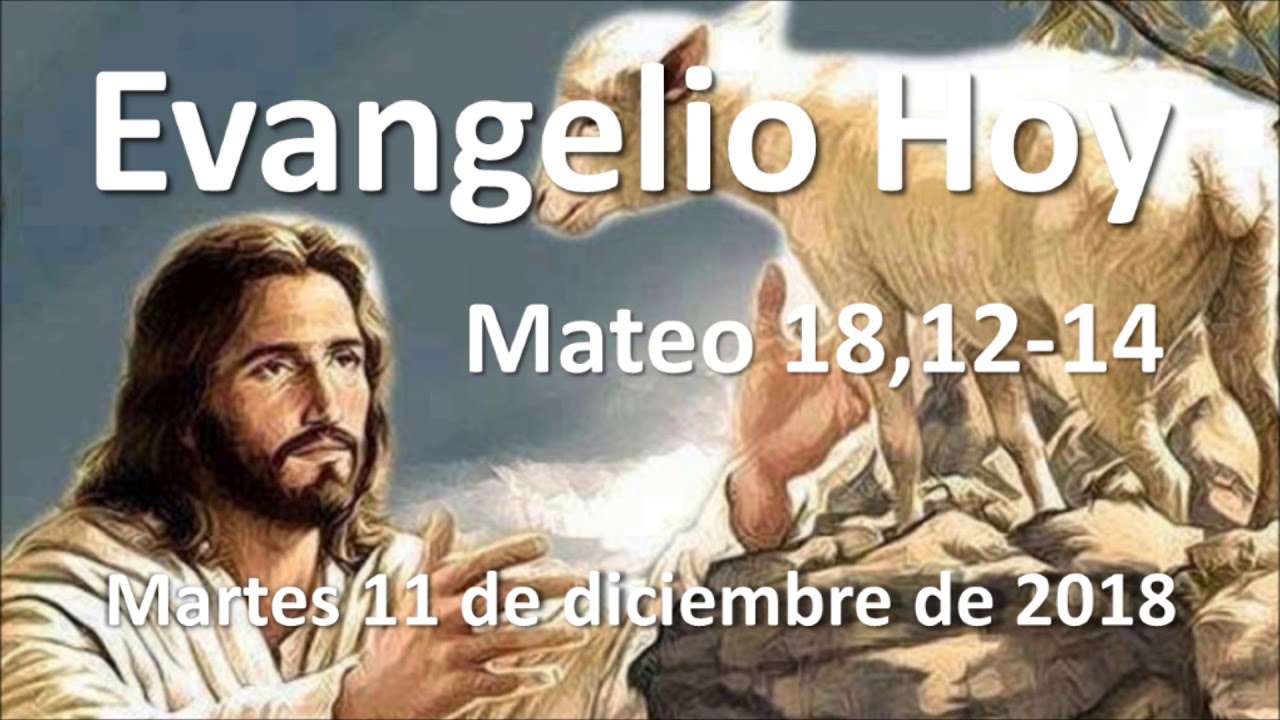 EVANGELIO DEL DIA - Martes 11 de diciembre de 2018 - Mateo 18,12-14 ...