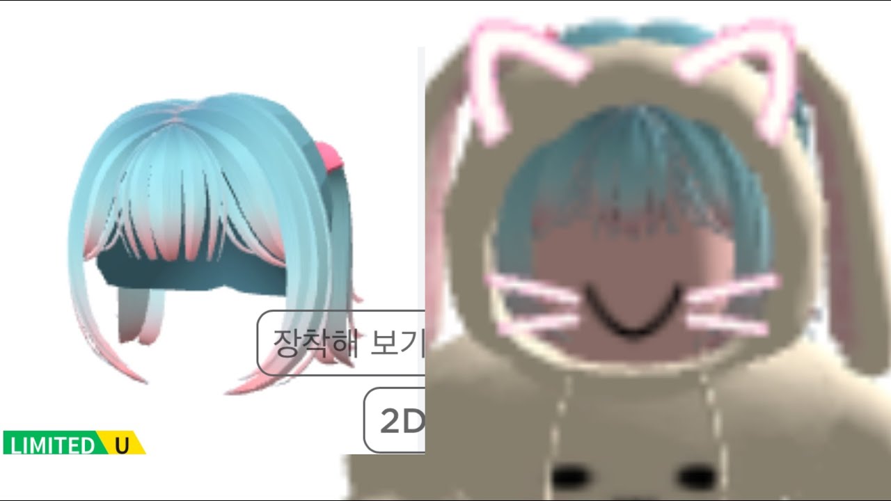 로블록스 무료 리미티드 헤어 아이템 얻는 방법 Youtube