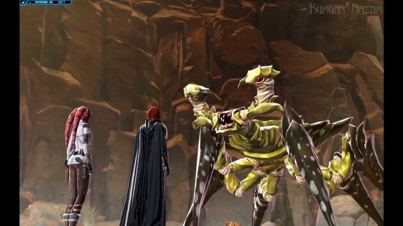 SWTOR - Sith Warrior Story on Tatooine (Sand Demon) - YouTube