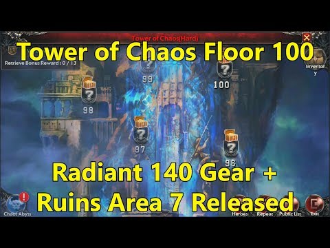 Legion of Heroes | Hard Mode Tower Floor 100 + Ruins Area 7 Released | BH Difficulty Increased