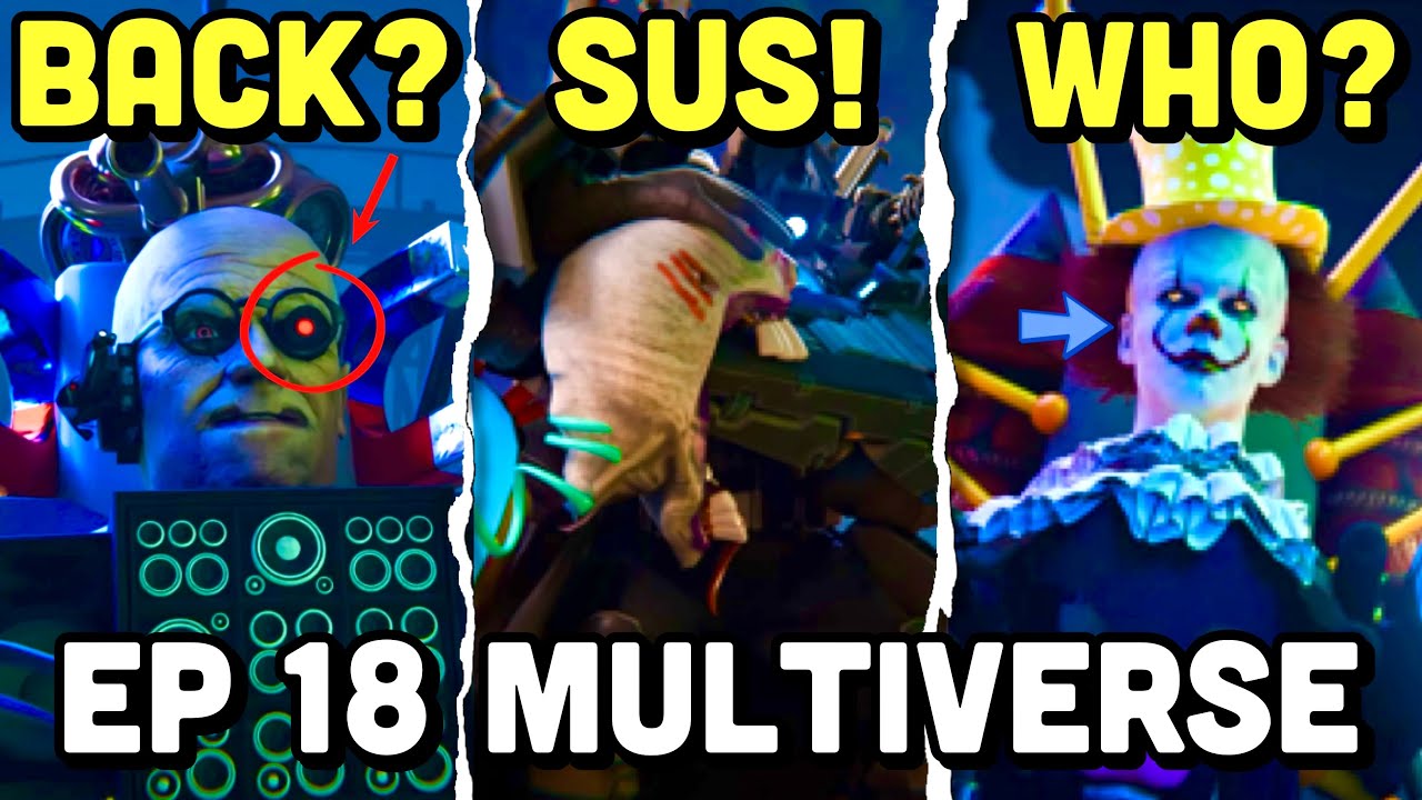 TITAN CAMERAMAN IS SUS!? PENNYWISE!? Skibidi Multiverse Episode 18 All ...