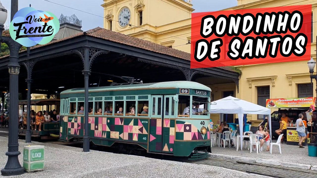 PASSEIO DE BONDE EM SANTOS - LINHA TURÍSTICA - TERMINAL DO VALONGO ...