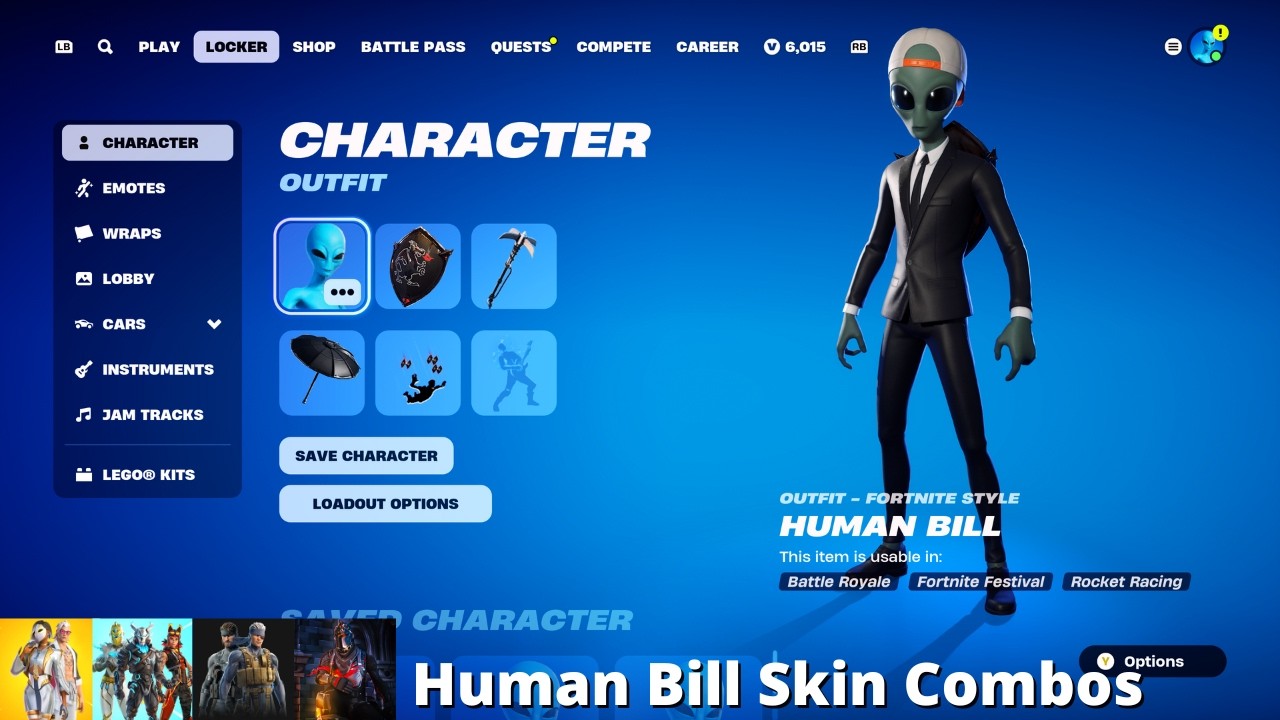 Human Bill Skin Combos (Fortnite Battle Royale) - YouTube