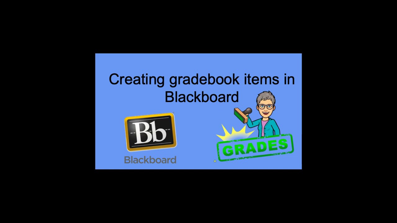 Creating graded items in Blackboard - YouTube