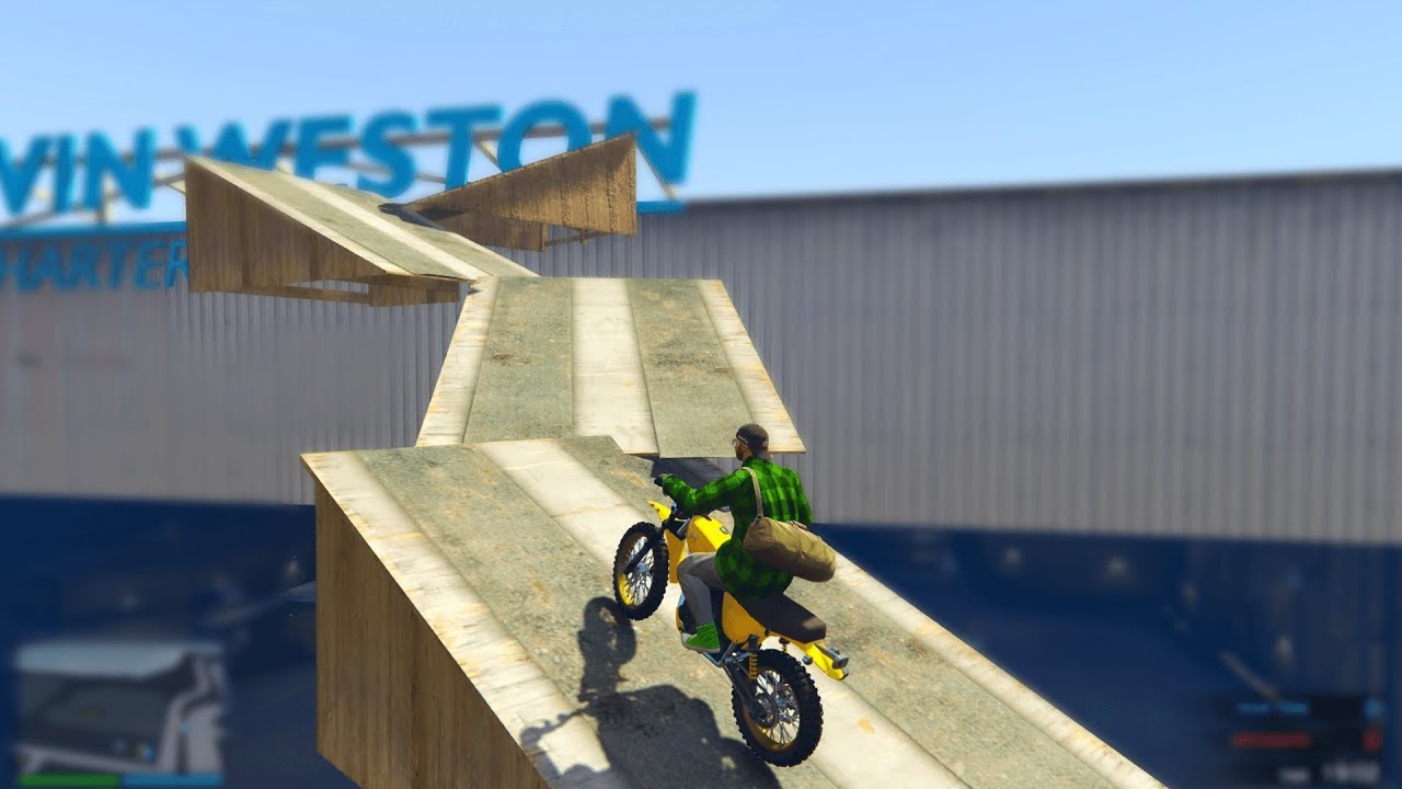 GTA 5 Online Parkour - MOTORCYCLE PARKOUR! - YouTube