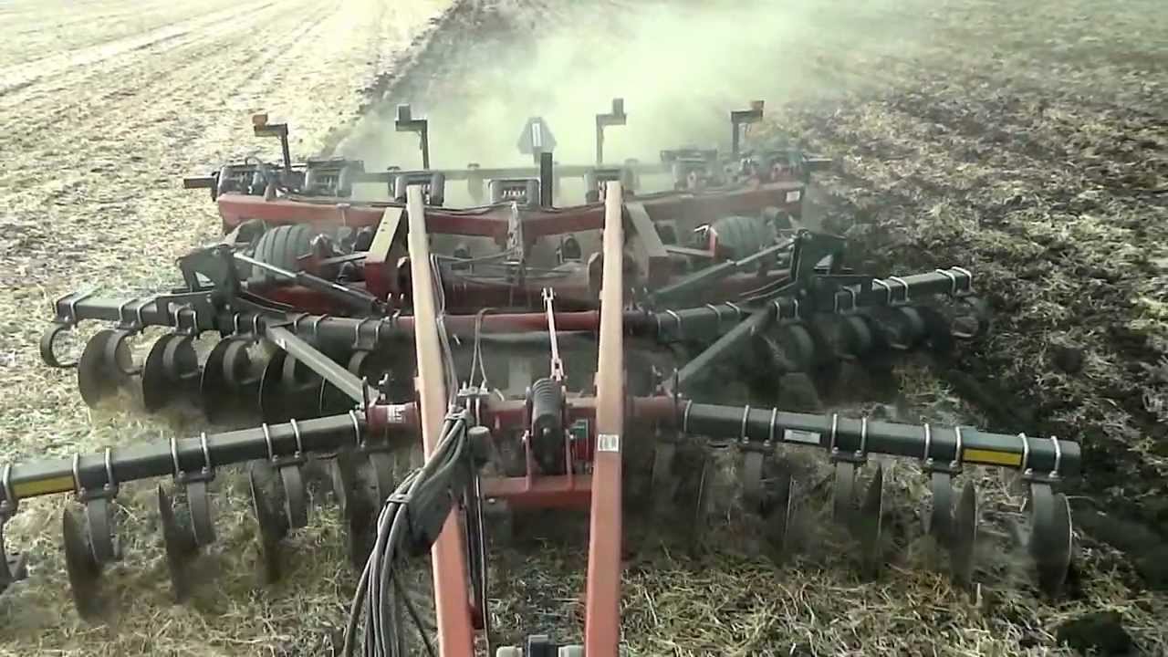 Challenger MT765B with Case-IH 730C Ecolo-Tiger Disk Ripper - YouTube