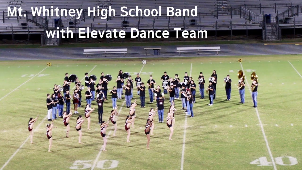Mt. Whitney High School band and Elevate Dance Team 10/2/23 - YouTube