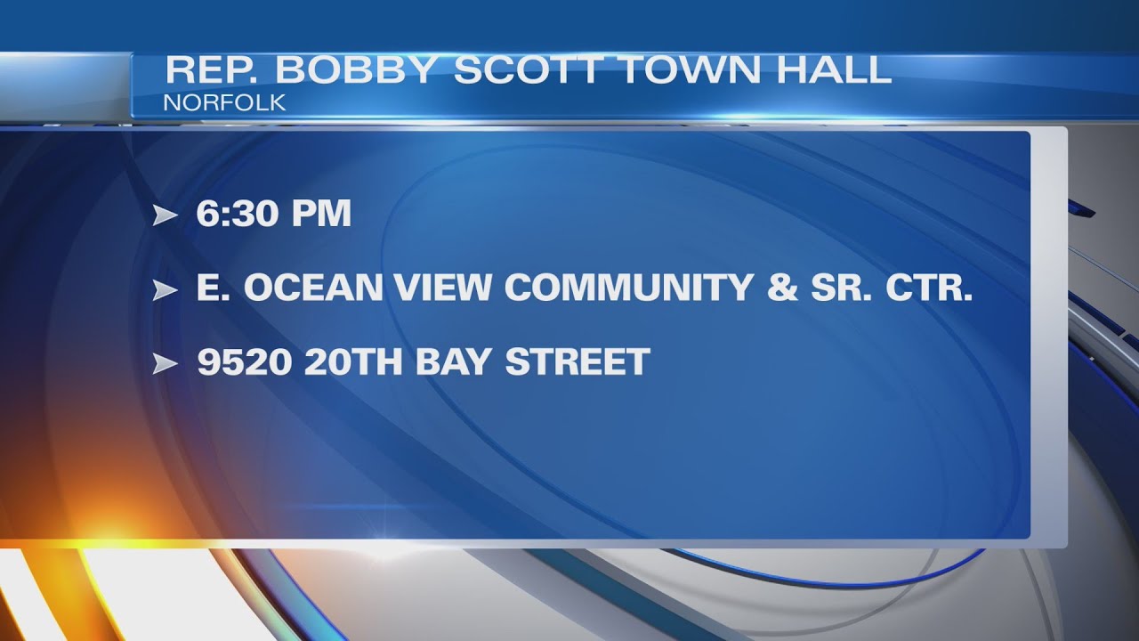 Congressman Bobby Scott to host Town Hall in Norfolk - YouTube