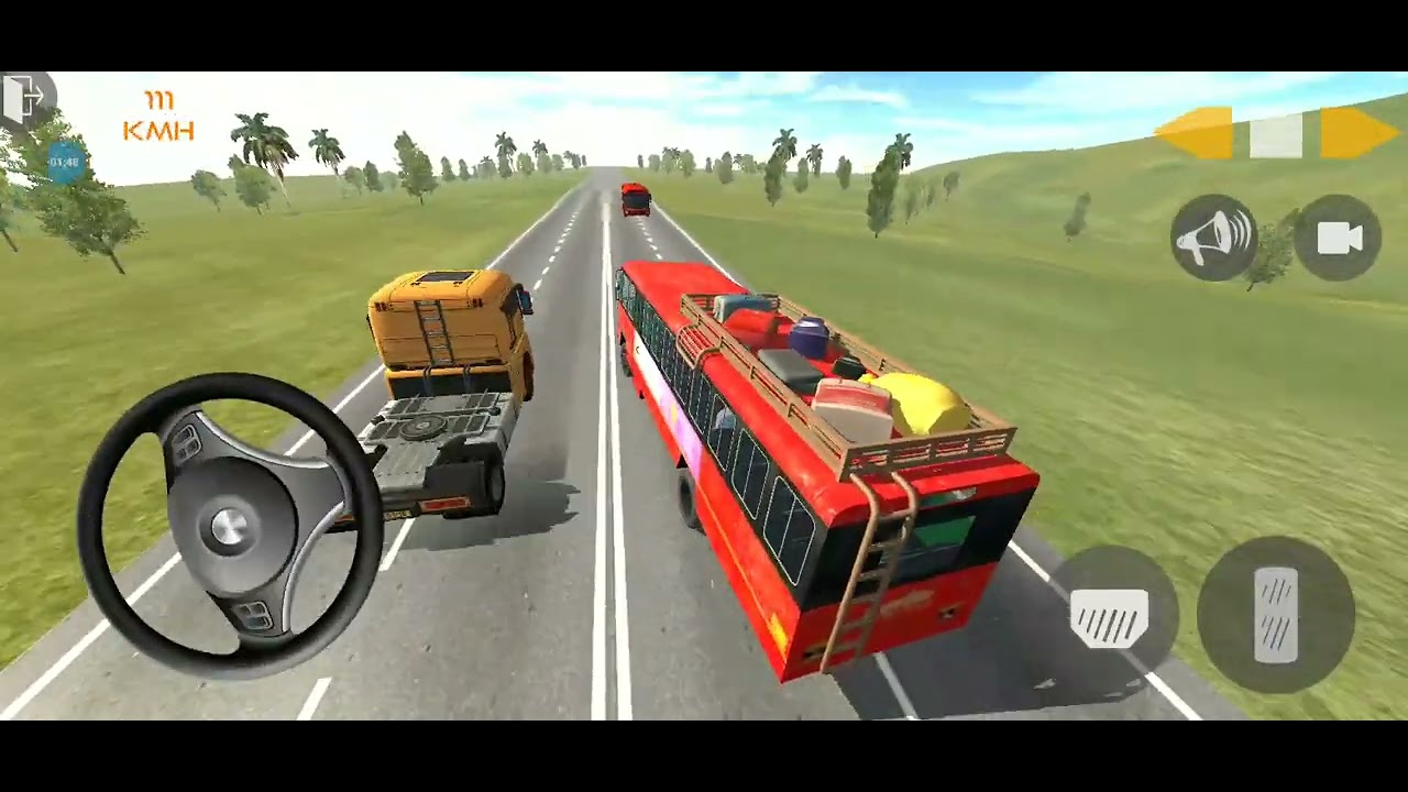 Indian Sleeper Bus Simulator Gameplay Tata Ultra Bus Ride - YouTube