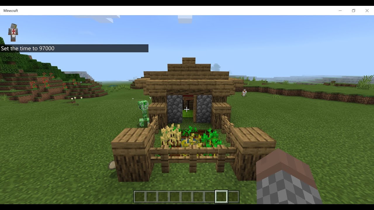 HOW TO MAKE A SURVIVAL HUT IN MINECRAFT - YouTube