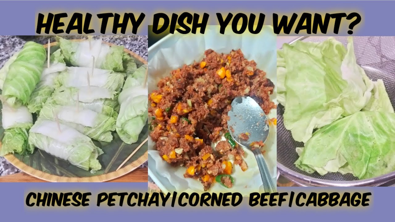 Corned beef wrapped with steamed cabbage and chinese petchay. - YouTube