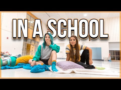 Overnight Challenge in a School *Kicked Out*