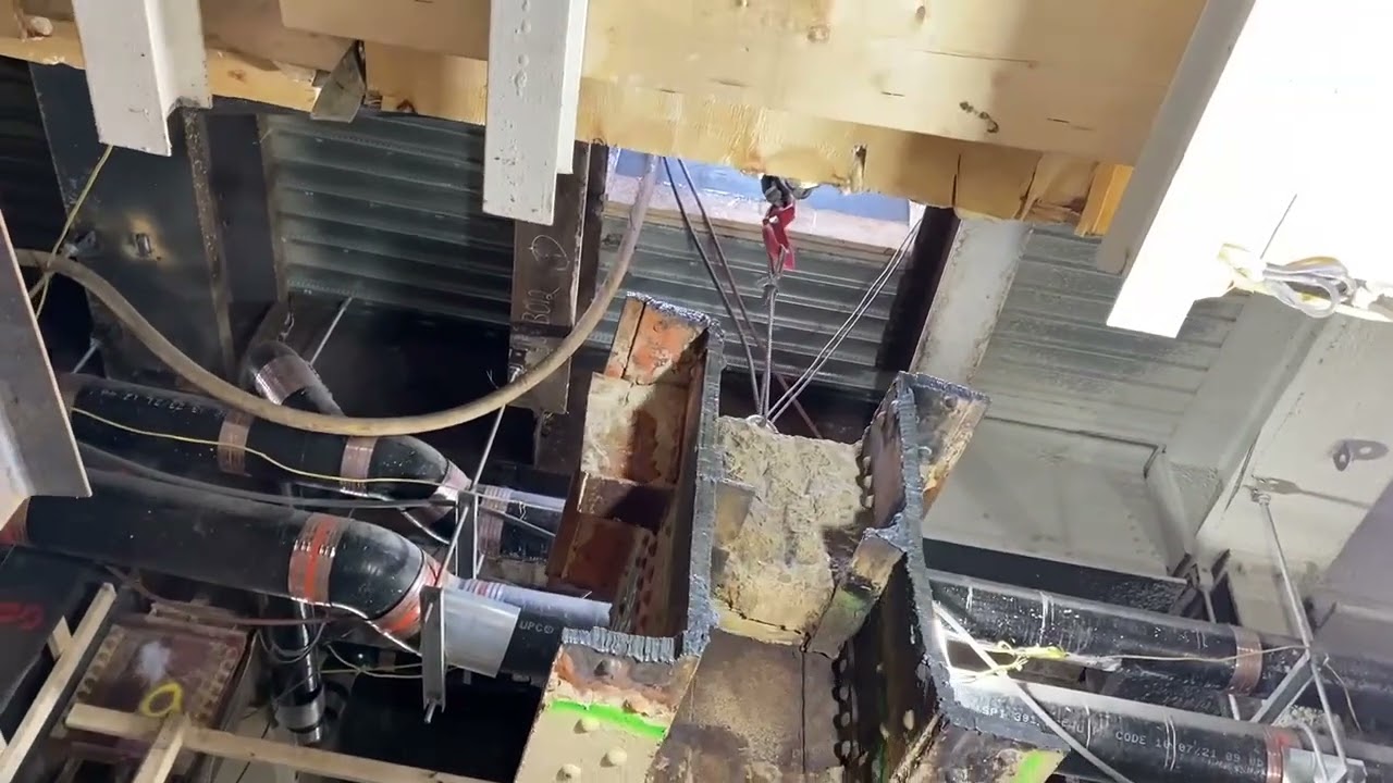 Removal of "head knockers"—the low-hanging beams—from Penn Station ...