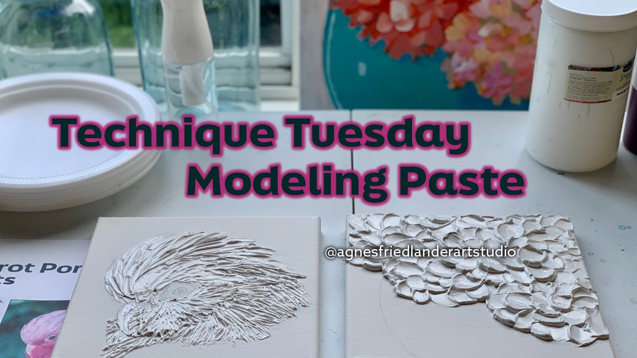 Technique Tuesday! - Modeling paste and Palette Knife Demo - YouTube