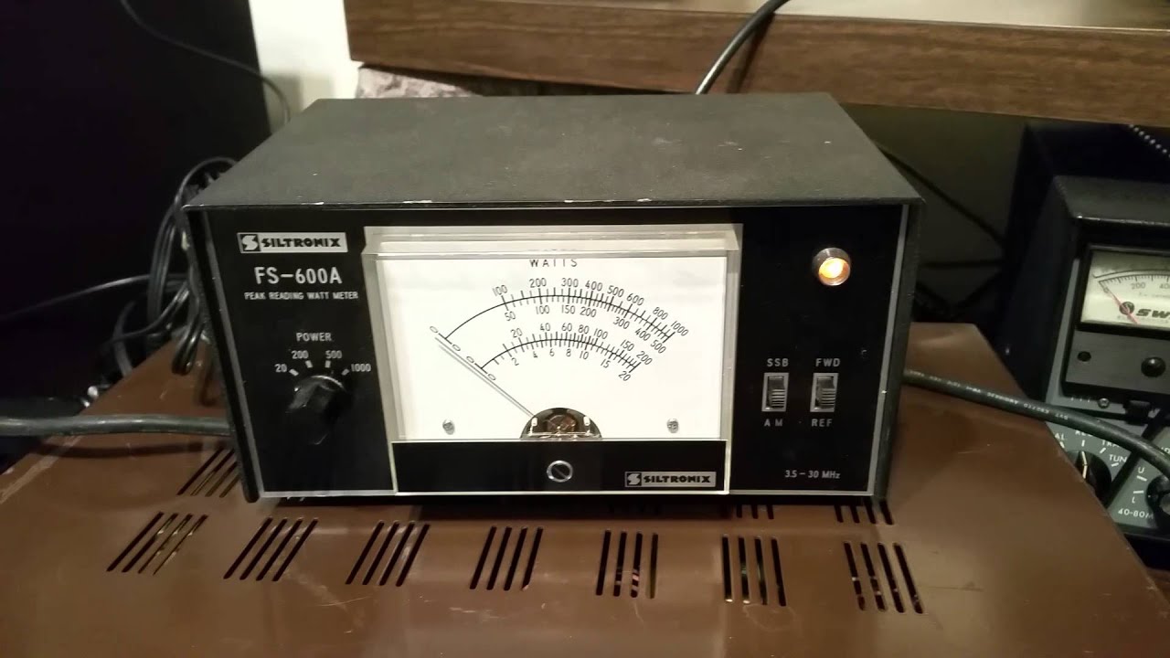 Siltronix FS-600A Peak Reading Watt Meter - YouTube
