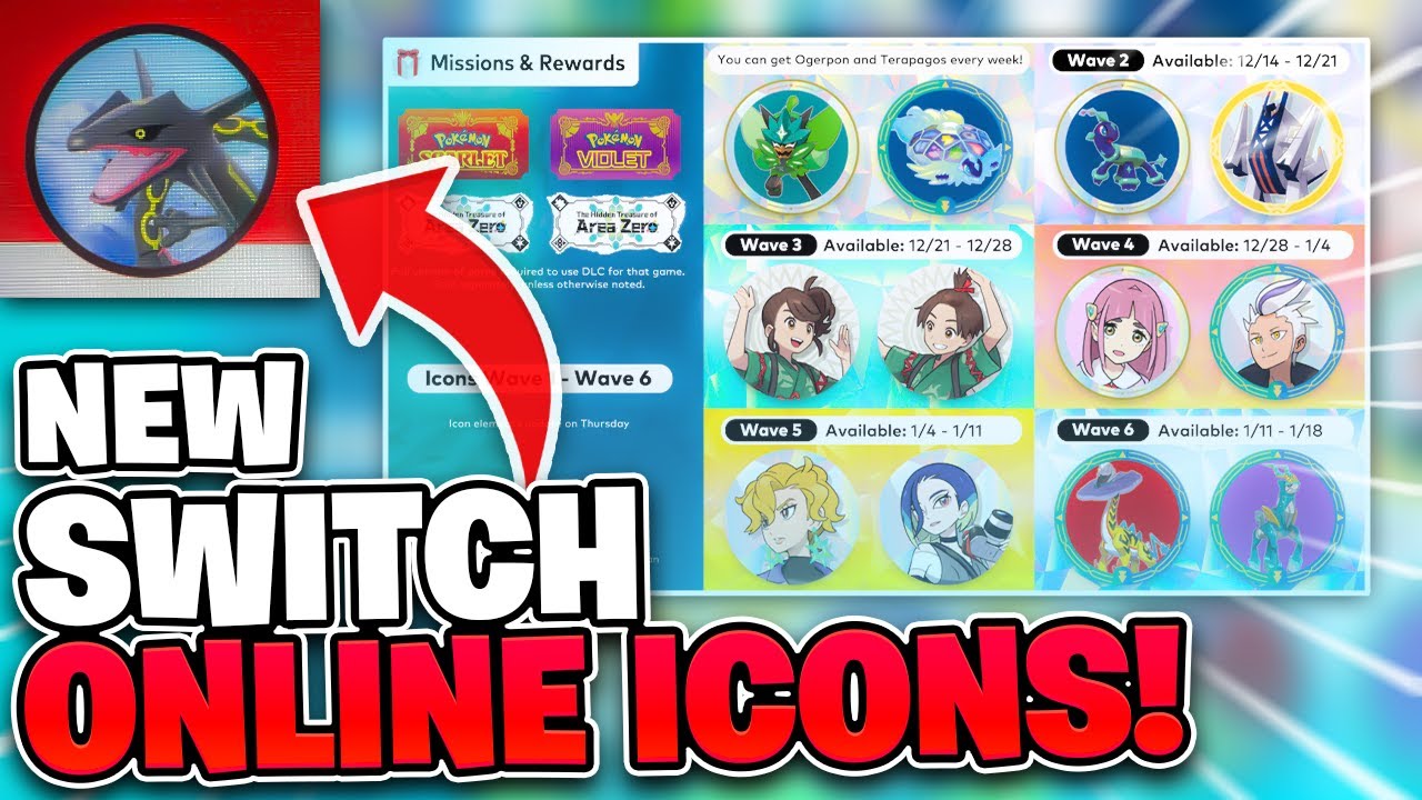 New Pokemon Icons Available for Your Nintendo Switch Profile - (Pokemon ...