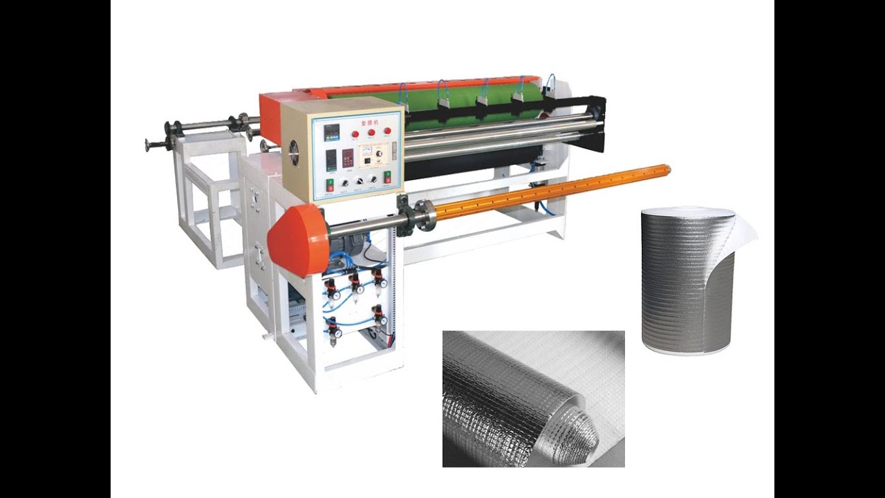 PE Foam Single Side Laminating Machine - YouTube