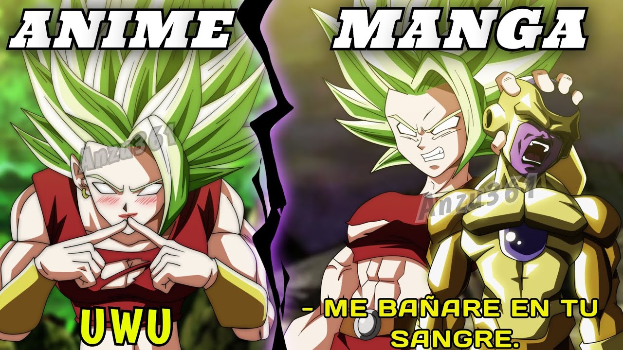 DRAGÓN BALL SUPER: KALE SSJ LEGENDARIA VS KALE SSJ DEMONÍACA ANIME VS ...