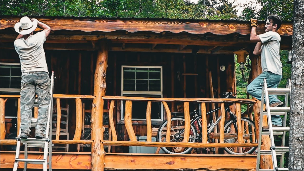 Off-Grid Cabin & Timber Frame Workshop Get A Facelift! - YouTube