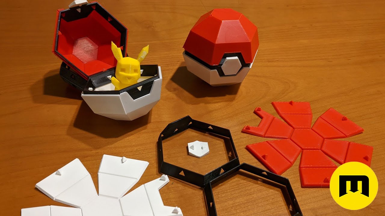 Foldable Pokeball Box Decoration - YouTube