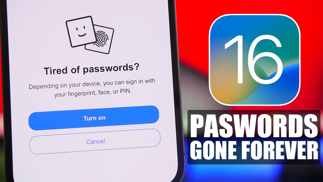 iOS 16 - PASSWORDS Have Been REMOVED Forever ! - YouTube
